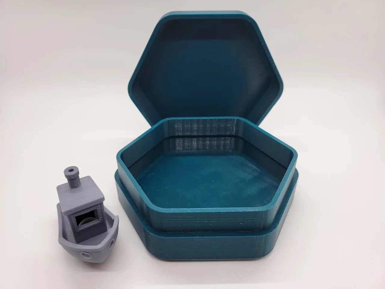 Slip-On Hexagonal Storage Container | 3D Printed Storage